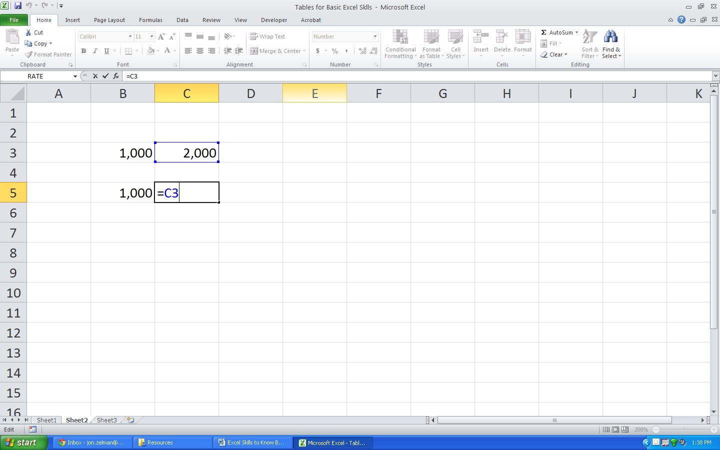 Creating Absolute References And Locking Cells In Excel The Marquee Group